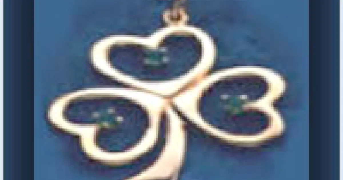 Emerald Shamrock Pendant